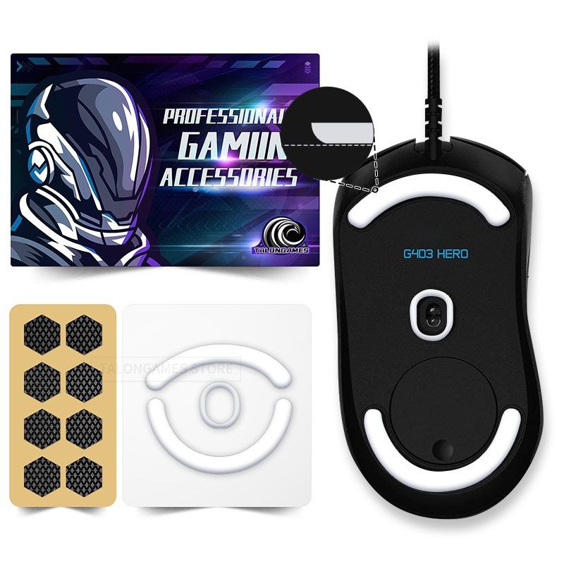 TALONGAMES Rounded Curved Edges Mouse Feet Skates Pads for Logitech ...