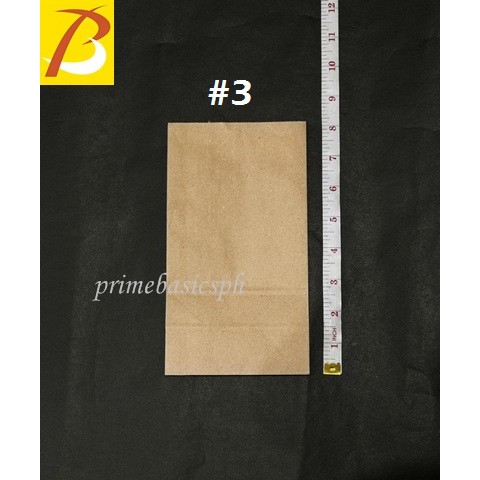100pcs Kraft Paper Bags (#1 #3 # 4 #5 #10 #12) Small Sizes Brown Supot ...