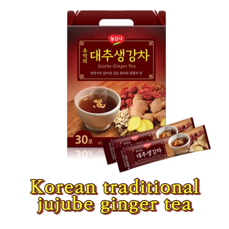 Jujube Ginger Tea 16g x 30 Packets Korean Health Tea Warm Body, Prevent ...