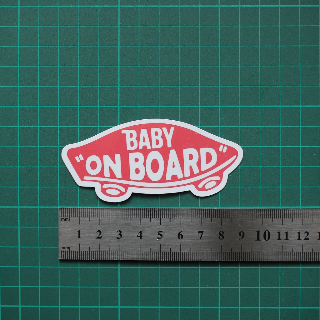 Sticker ( Vans, Vans Baby On Board, Vans Black, Vans50th ) | Shopee ...