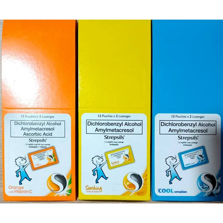 Strepsils Lozenge Antiseptic (Sold per pouch- 2 Lozenges) | Shopee ...
