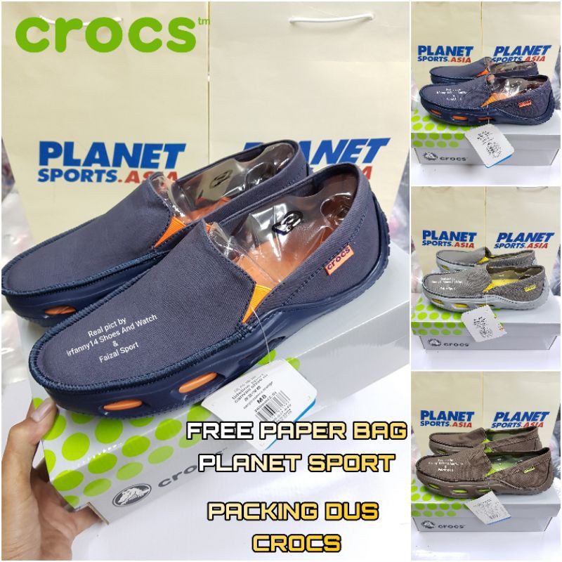 Crocs Original Tideline Canvas Sport Shoes [Free paper Bag Planet Sport ...