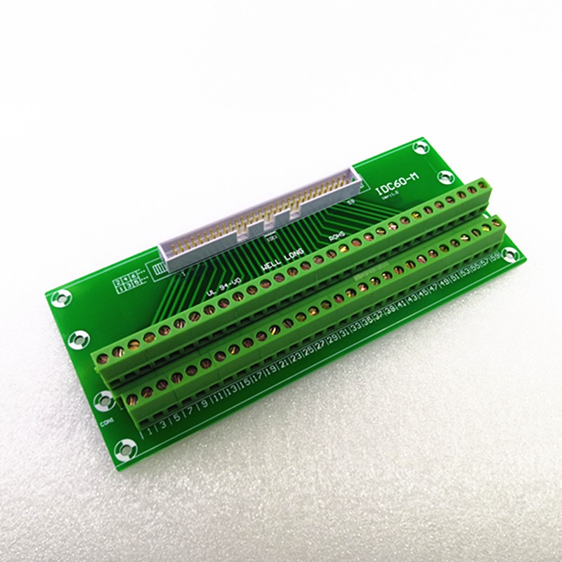DC3 60P 2x30Pins Header Breakout Board, Terminal Block, Connector ...