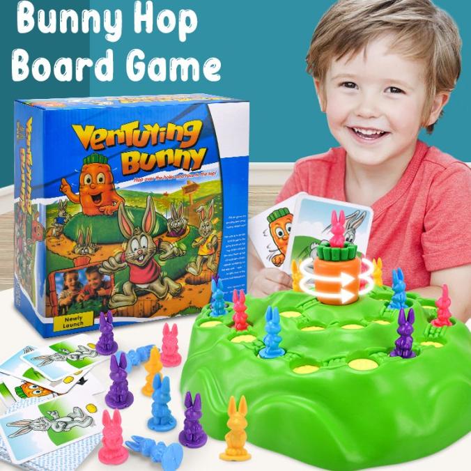 Kids Toys Bunny Hop Funny Rabbit Family Fun Board Game | Shopee Philippines
