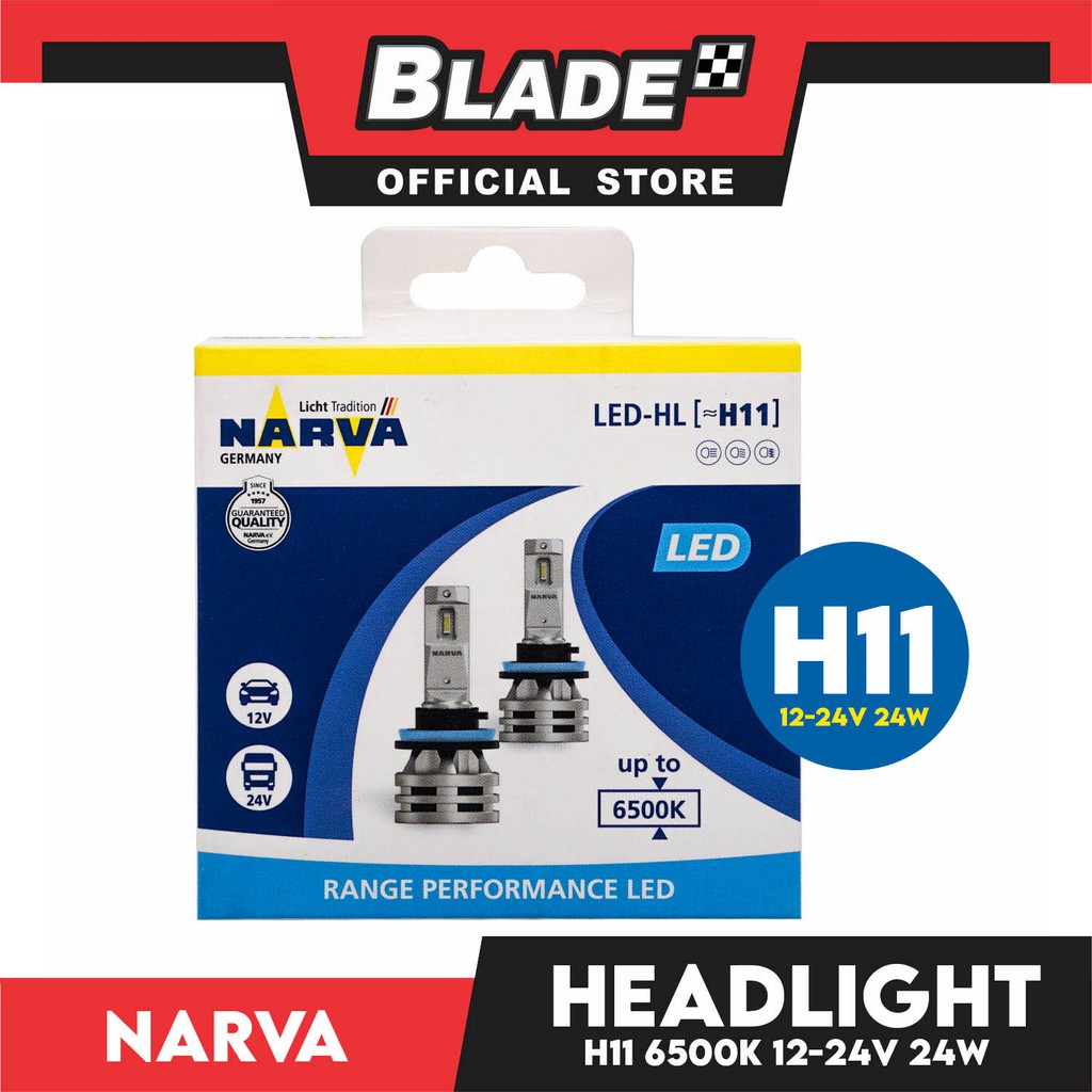 Narva Range Performance LED 6500K 180483000 H11 12/24V 24W- LED ...