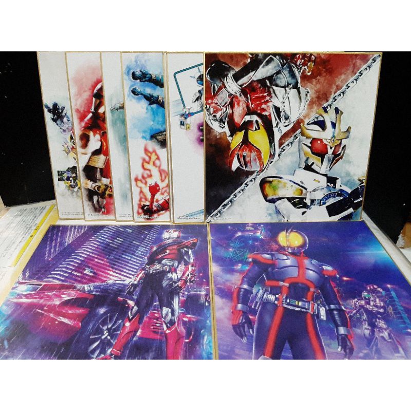 Kamen Rider Shikishi Board / Art Board / 12x13.5cm & 20x20cm / Bandai ...