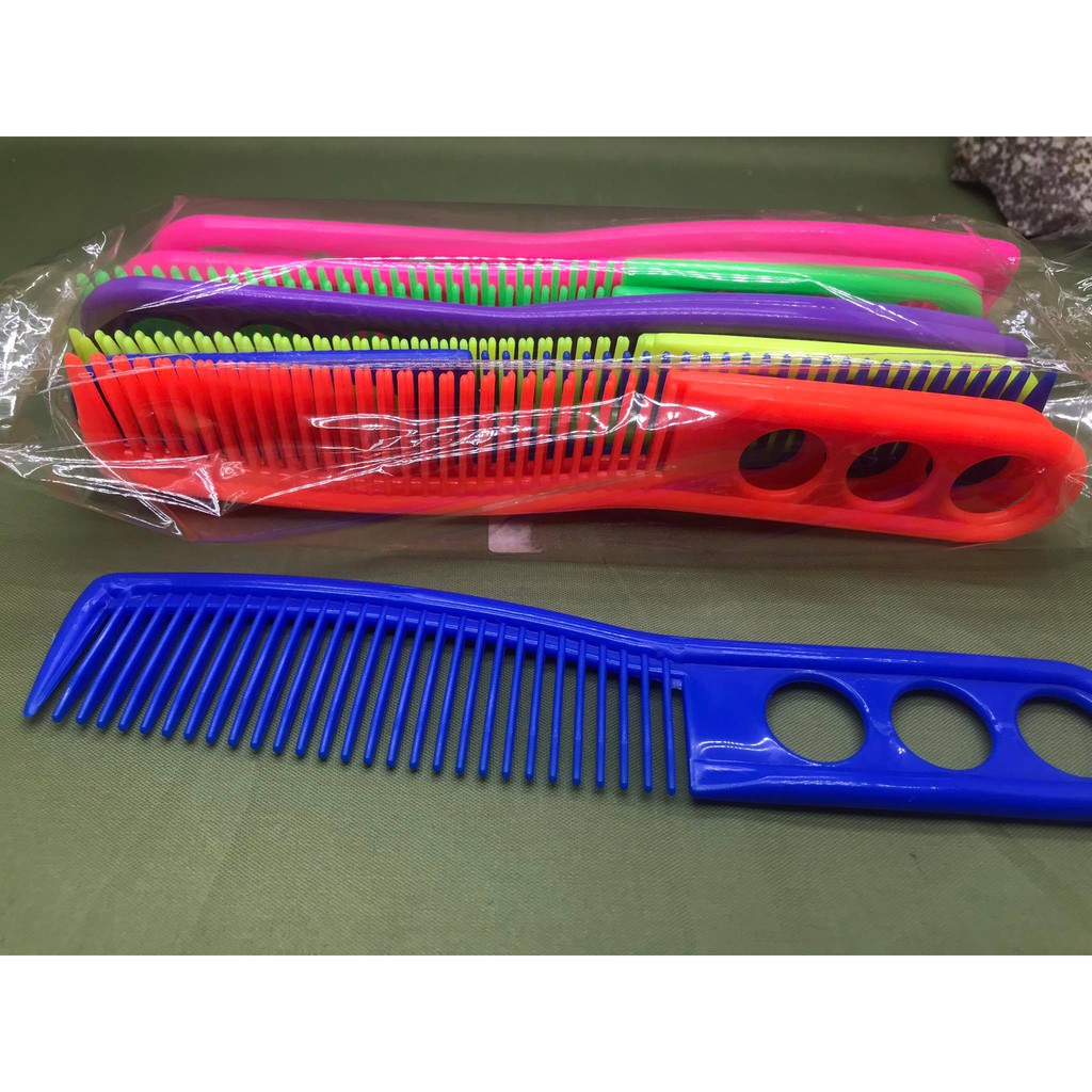12 Pieces Assorted Colorful Plastic Comb | Shopee Philippines