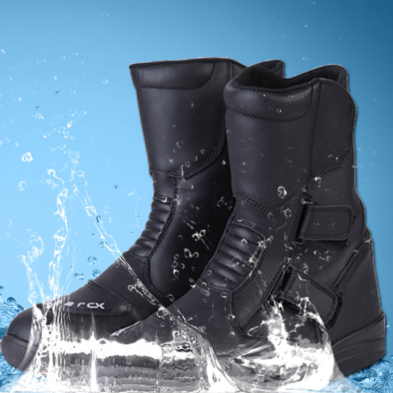 high quality ARCX Men's Motorcycle Boots Genuine Cow Leather Waterproof ...