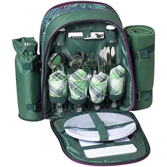 LTB: ARKMIIDO Outing Picnic and Blanket Set Backpack | Shopee Philippines