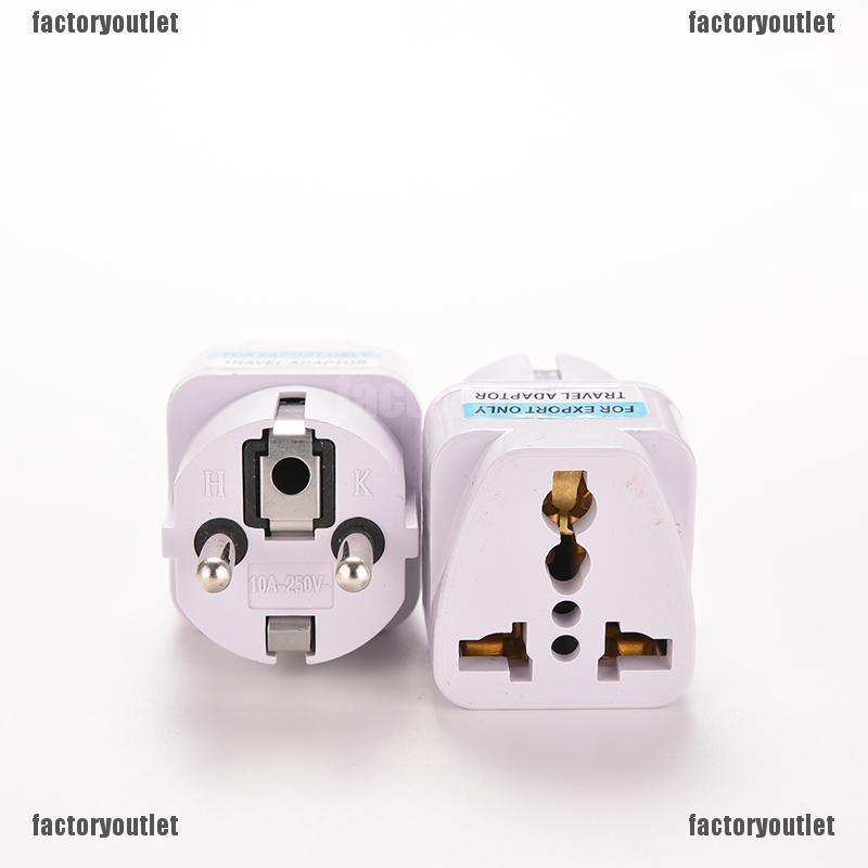 COD UK AU To EU European Power Socket Plug Adapter | Shopee Philippines