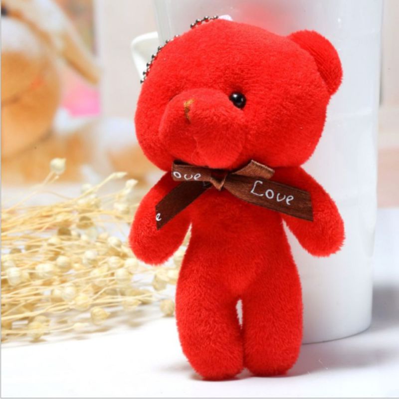 ON HAND 12cm 4.7inch Mini Teddy Bears Ribbon Stuffed Animal Toy ...