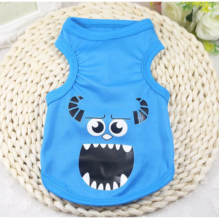 Cartoon pet dog clothes explosion Dingdang cat multiple pet vest shirts ...
