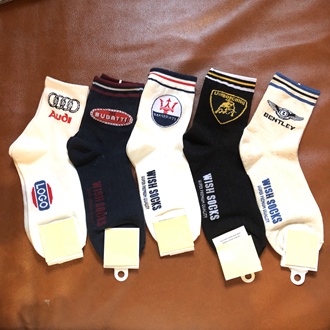 Korean Socks - Car Audi Lamborghini Logos - Iconic Socks | Shopee ...