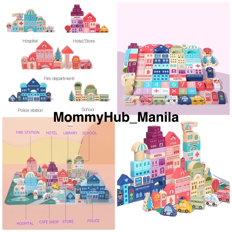 [ready stock] kids city streetscape city building construction ...