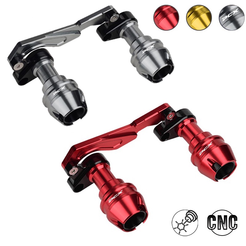 REALZIONMOTOR For Honda Pcx 160 150 125 Muffler Slider Exhaust Protector Frame Sliders Cnc Set ...