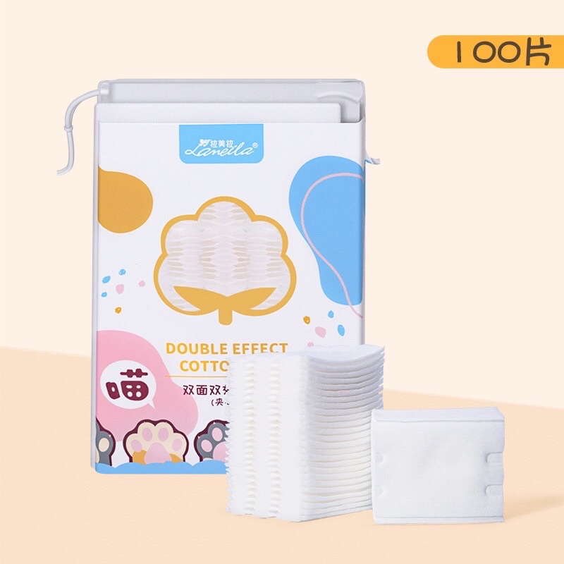 100pcs Cotton Pad Facial Cotton Pad Make-up Cotton Facial Cleansing ...
