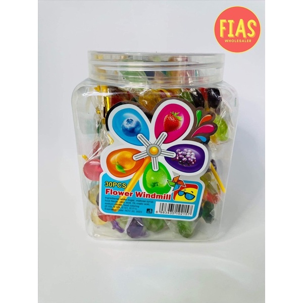 30 Pieces Flower Windmill Gummy Candy | Shopee Philippines