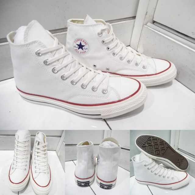PUTIH All STAR School Shoes White Converse 70s High High School Shoes ...