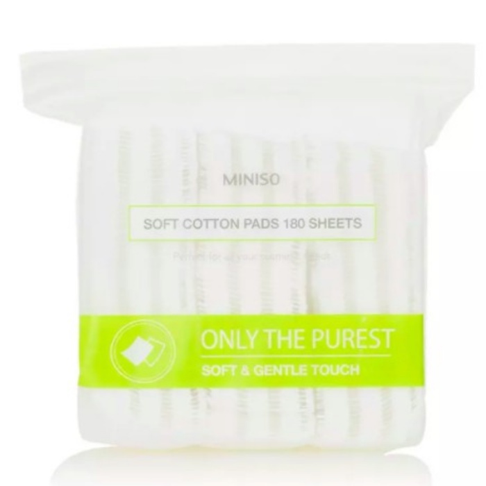 Miniso Cotton Pads Natural Make Up Cleaner - Facial Cleaner Thick and ...