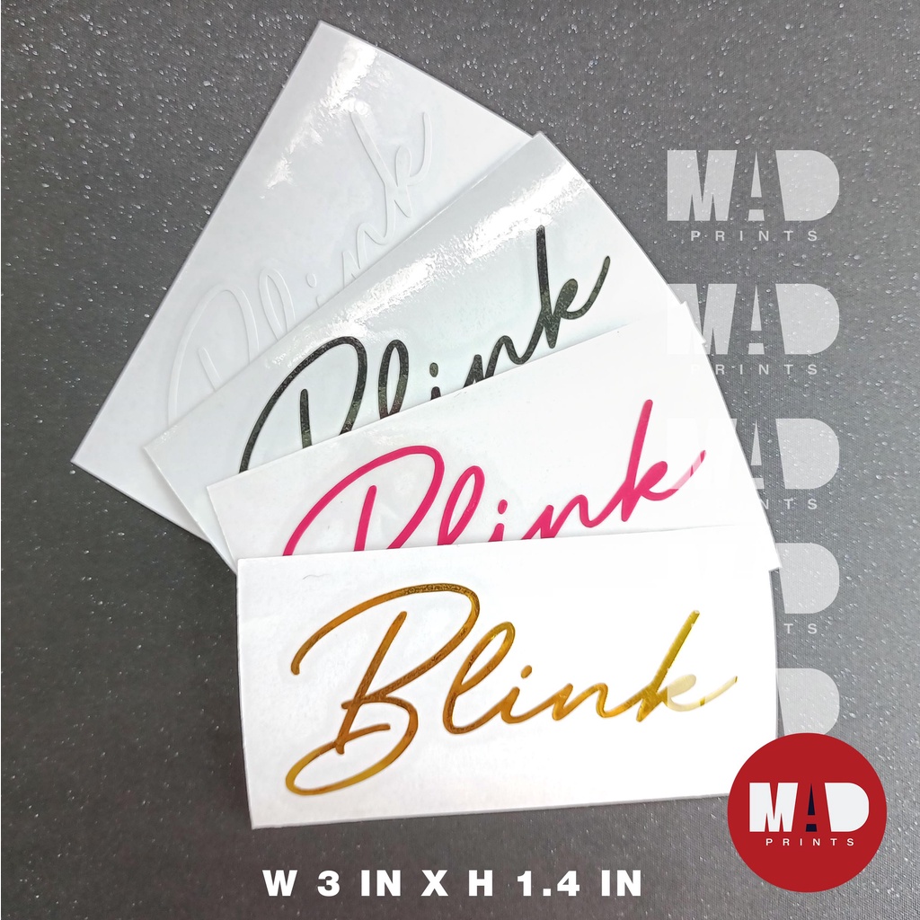 KPOP Blink Script Vinyl Decal Sticker | Shopee Philippines