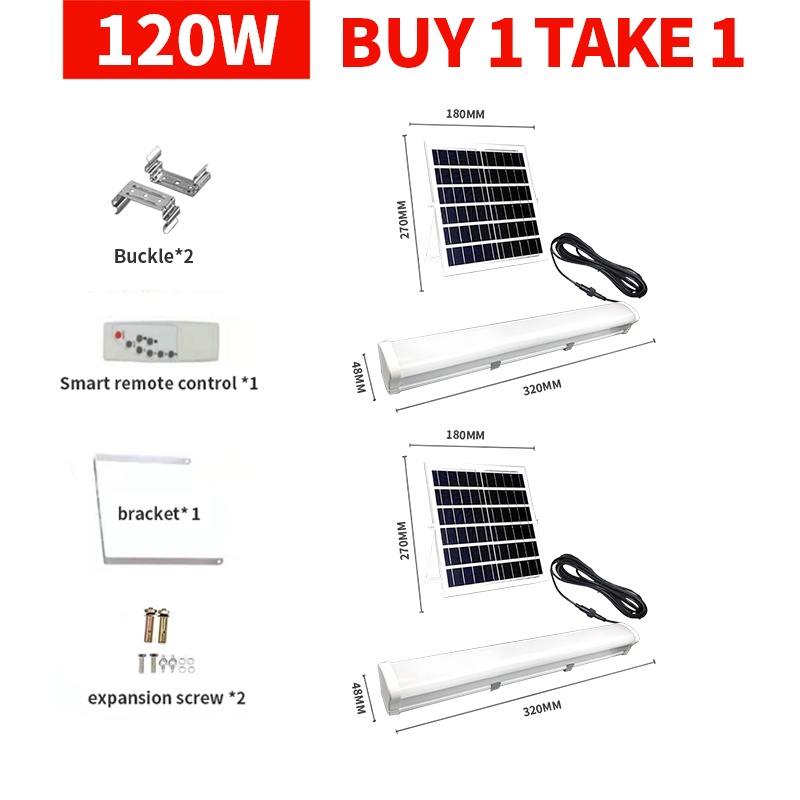 LED solar light tube 120W 250W solar light energy saving lamp with ...