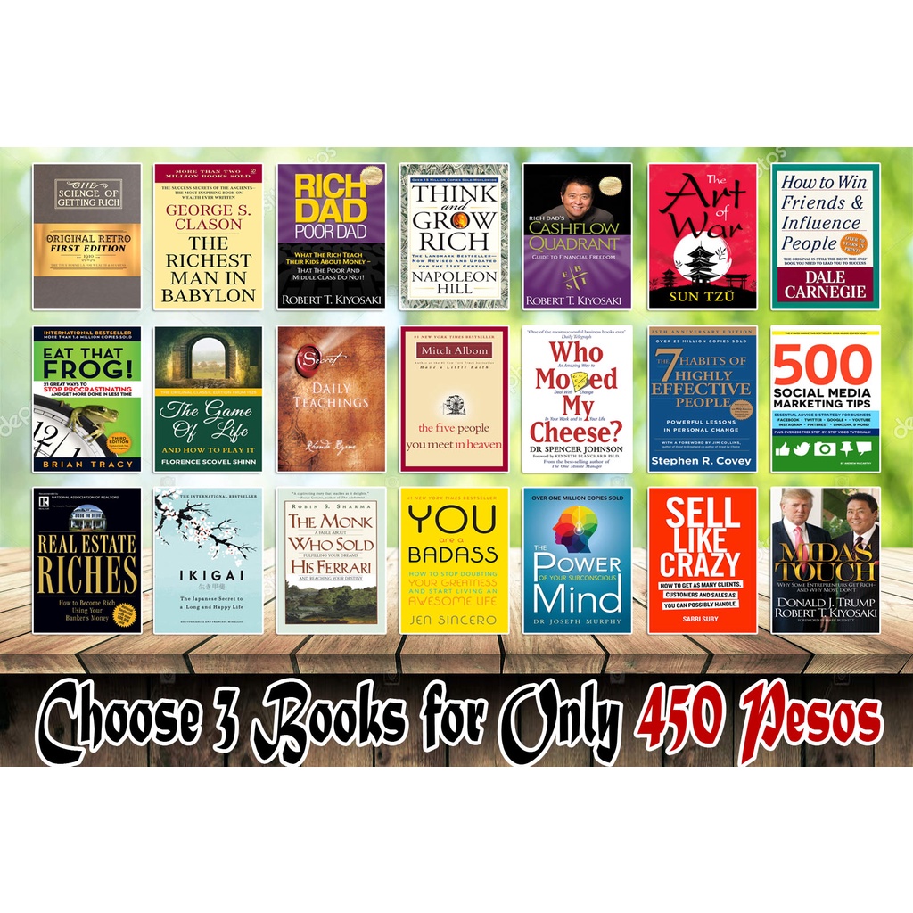 Book Bundle (Choose 3 Books for 450 pesos) Please Read the Product ...