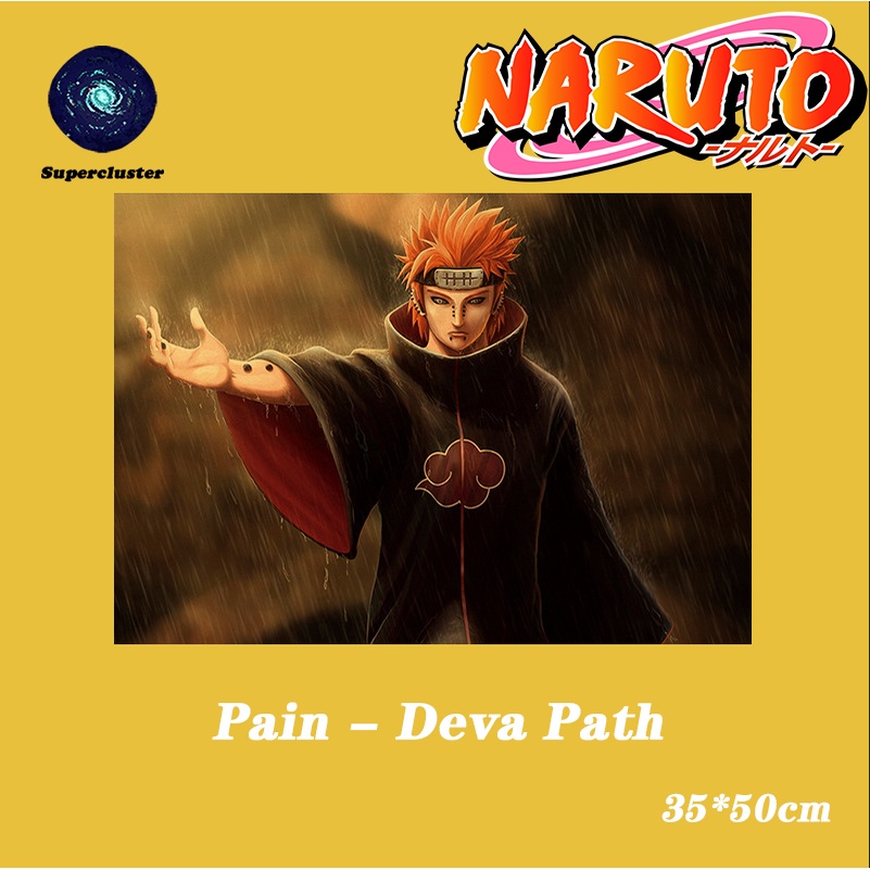 NARUTO "Pain Deva Path" poster Anime Kraft Paper God of Itachi ...