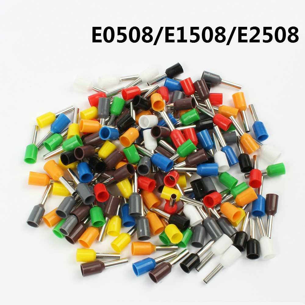 100pcs /lot Insulated Ferrules Terminal Block Cord End Wire Connector ...