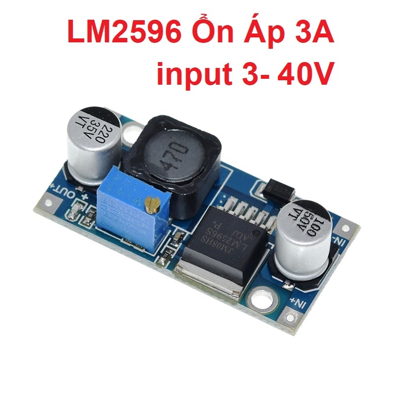 Lm2596 Low Voltage Circuit, DC-DC Buck voltage regulator voltage DC 3V3, 5V, 9V, 12V LM2596S ADJ ...