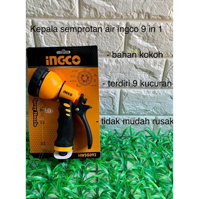 Ingco 9-1 Spray Head - Spray Nozzle - Round Model | Shopee Philippines