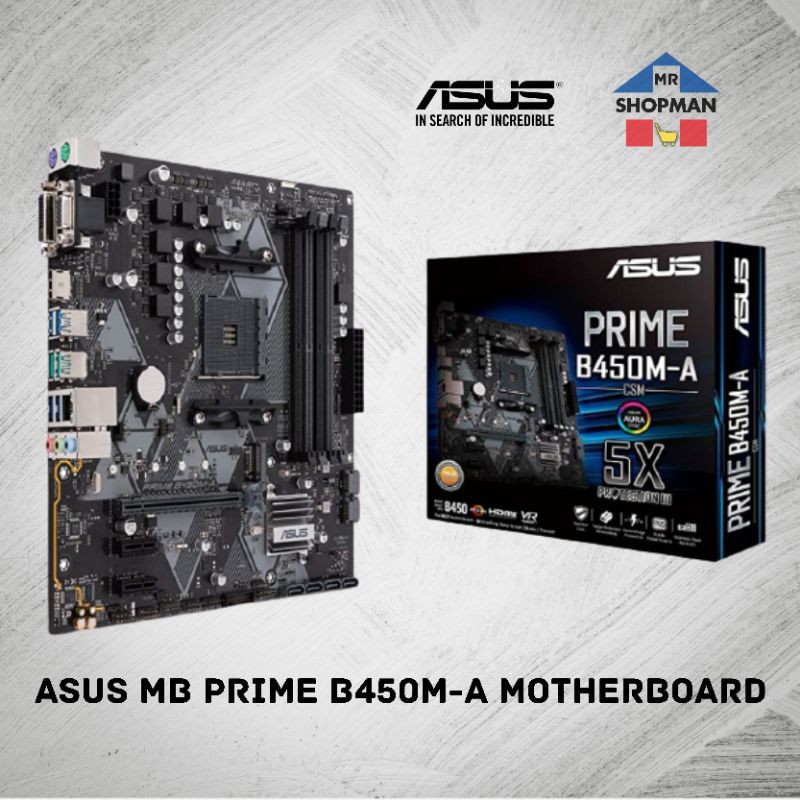 ASUS B450M A II MB Prime DDR4 AM4 MATX Motherboard | Shopee Philippines