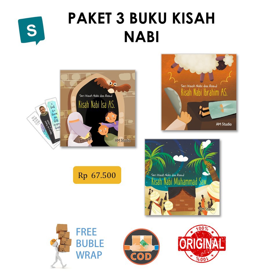 NABI Book Package Of The Story Of Prophet Ibrahim, Prophet Isa And ...