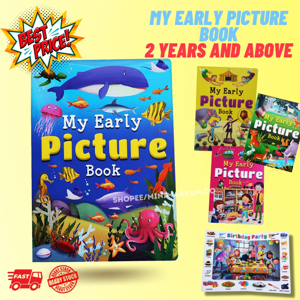 MY EARLY PICTURE BOOK ENGLISH BOOK PRESCHOOL KULIT&ISI TEBAL | Shopee ...