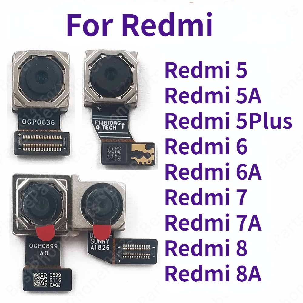 For Xiaomi Redmi Original Rear Camera 5 Plus 5A 6 6A 7 7A 8 8A Backside ...