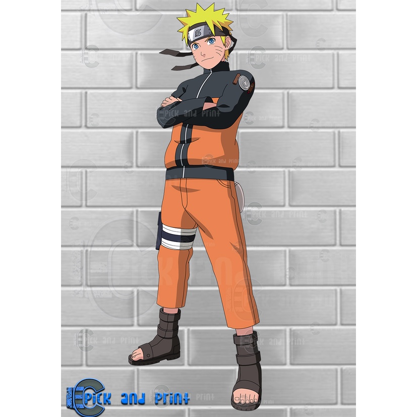 (Part 1/2) Naruto Character Cut Outs for DIY Party Backdrop Party ...