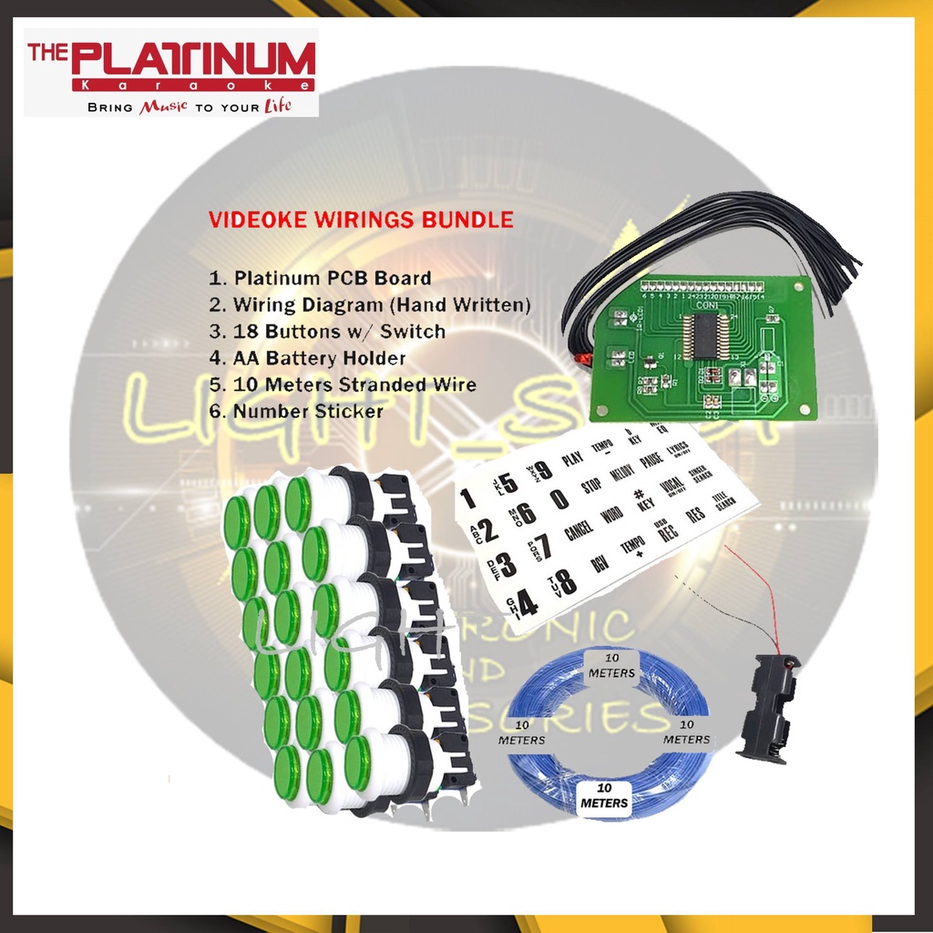 Bundle of Wirings for Platinum Videoke / Karaoke - PCB, Stranded Wire ...