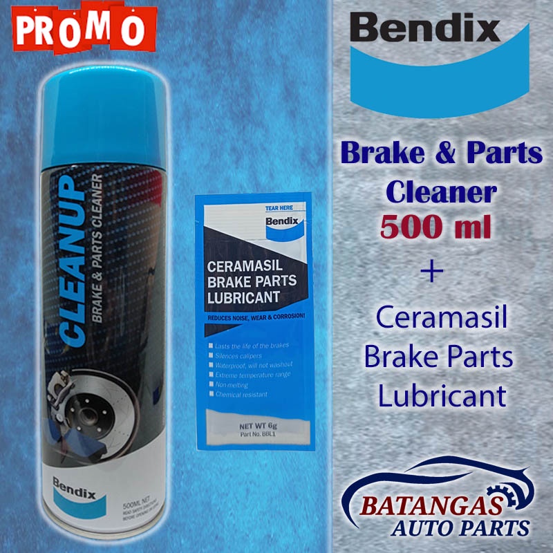 BENDIX Brake Cleaner 500ml (BBC4) + Ceramasil Brake Parts Lubricant 6g ...