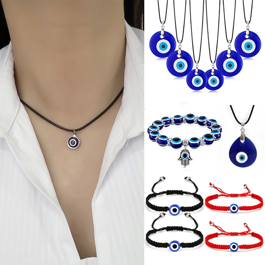 Hot !!! Blessed Evil Eye Necklace Women Lucky Devil Eye Pendant ...