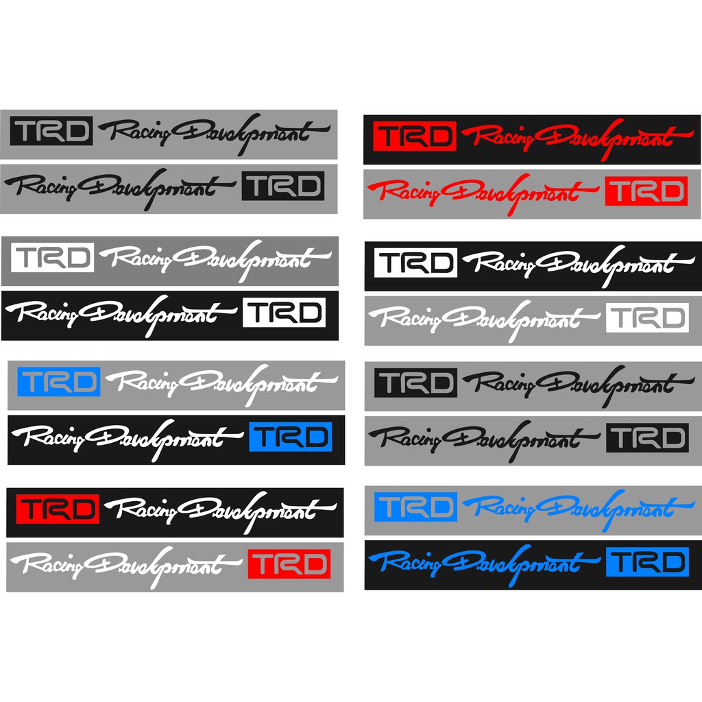 TRD RACING DEVELOPMENT STICKERS | Shopee Philippines