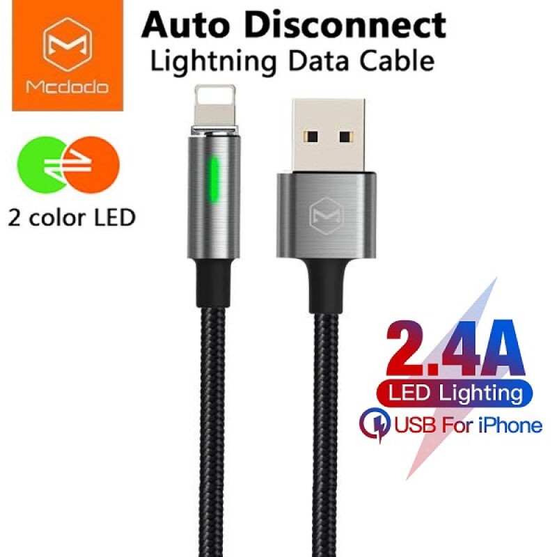 Mcdodo CABLE USB DATA CABLE APPLE LIGHTNING IPAD IPHONE AUTO DISCONNECT ...