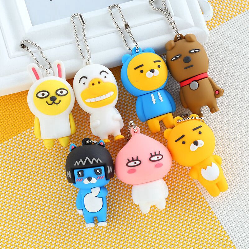 6cm Korea kakao Friends ryan MUZI TUBE APEACH keying doll pendant ...