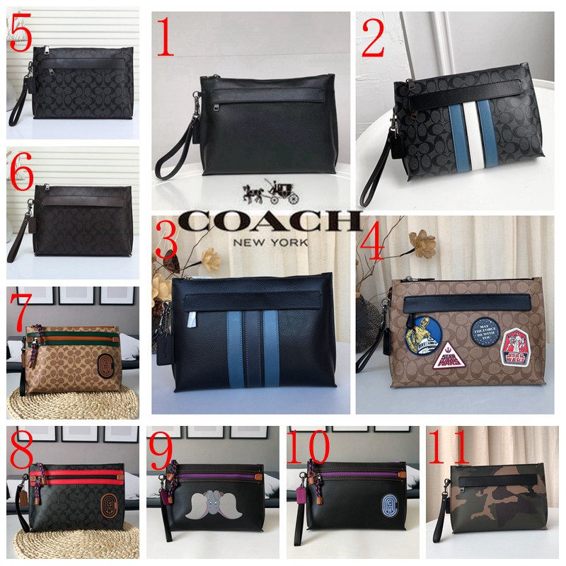 NZmc Coach Clutch Men Casual Fashion Clutch Business Bag Full Leather ...