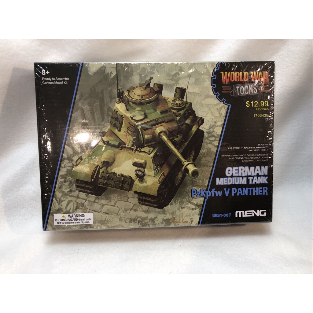 MENG World War Toons WWT-007 PzKpfw V Panther German Medium Tank Kit ...