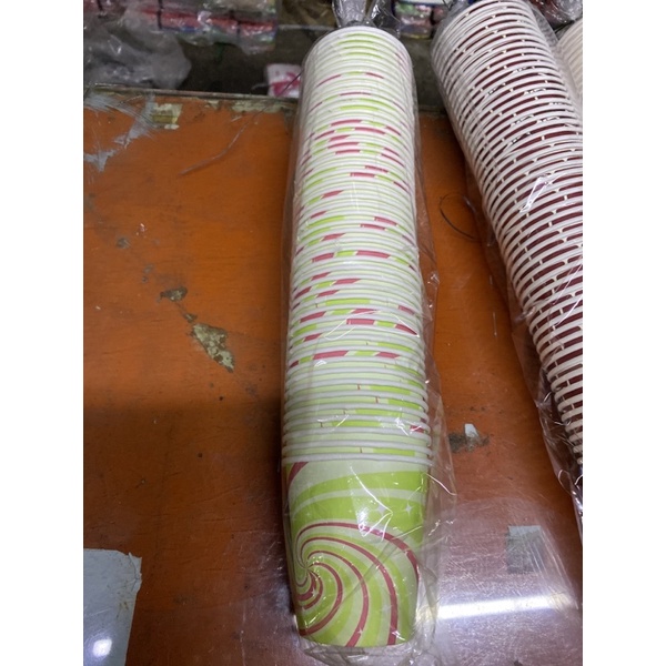 plain Paper Cups Plain Paper Cups 50pcs Lids 100pcs | Shopee Philippines