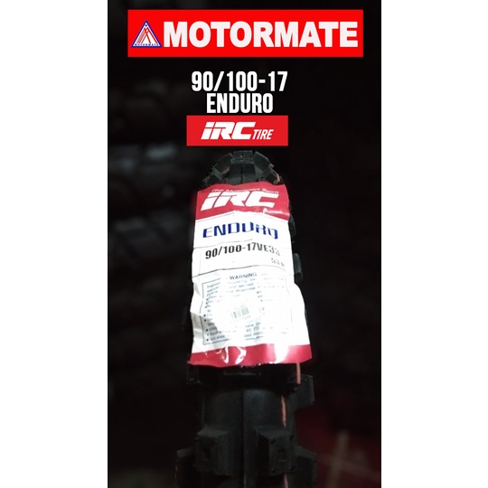 IRC Enduro Tires 90/100-17 VE 33 | Shopee Philippines