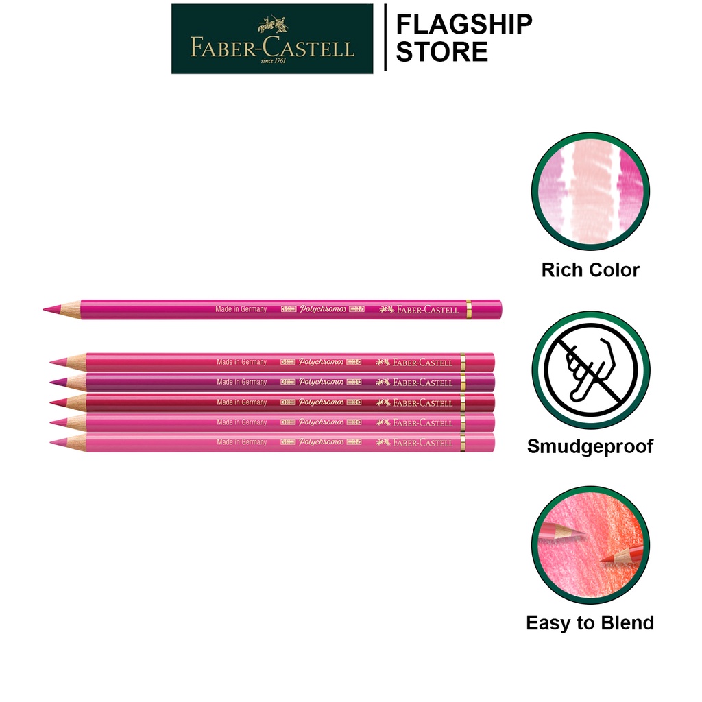 Faber-Castell PINK Polychromos Color Pencil 1PC | Shopee Philippines