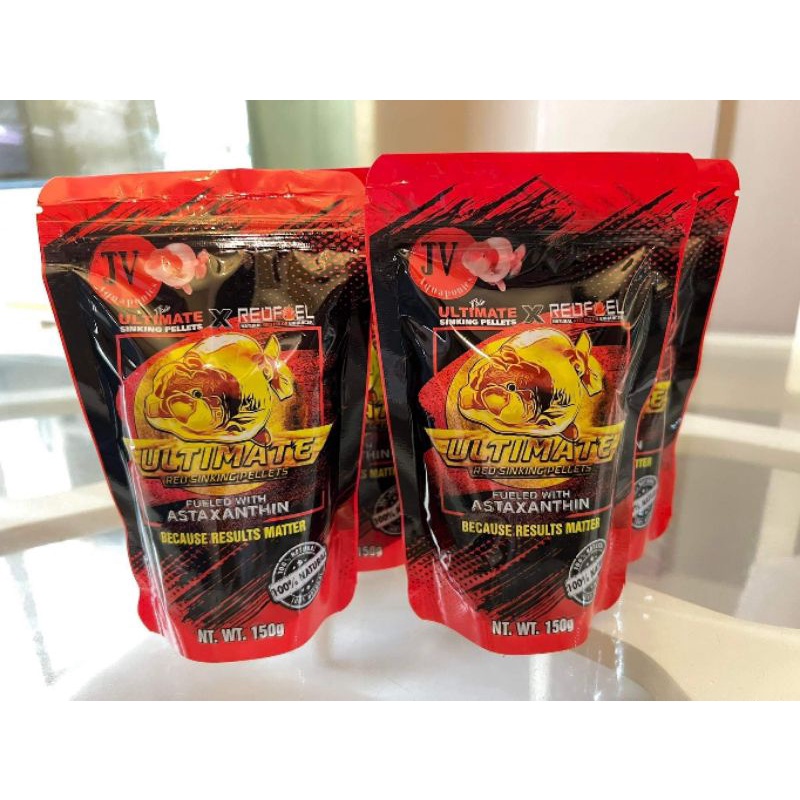 Ultimate Red Sinking Pellets 150g Fueled with Astaxanthin - JVA ...