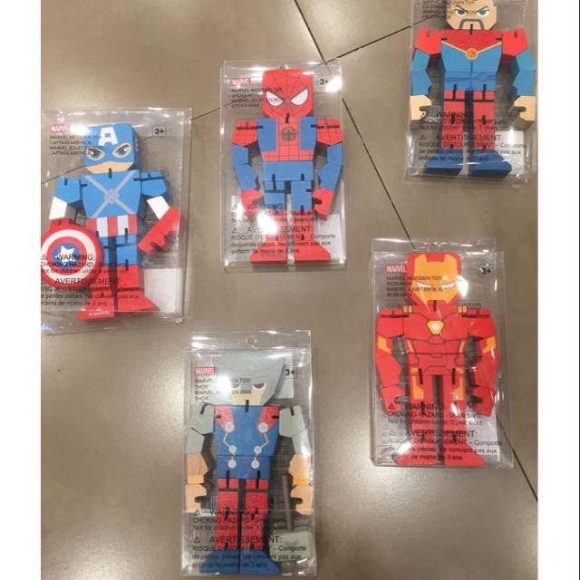 Original MINISO | 6wrn MARVELXMINISO WOODEN TOY (Wood TOY) | Shopee ...