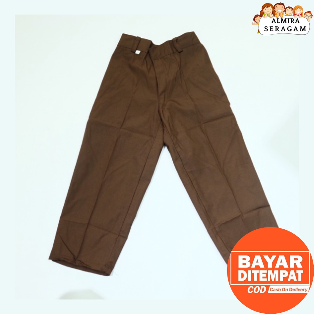 Long Brown Rubber Scout Trousers for Boys' Elementary School Uniform ...