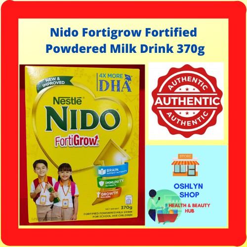 Nido Fortigrow Fortified Powdered Milk Drink 370g | Shopee Philippines